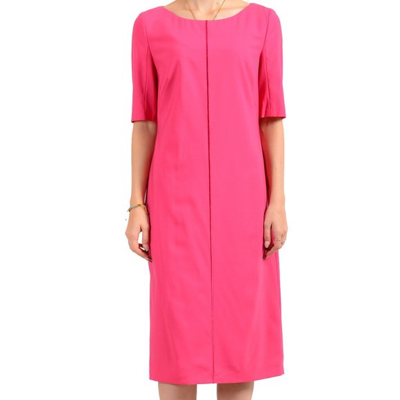 Hugo Boss | Dresses | Hugo Boss Womens Danalia Pink Short Sleeve Pencil ...